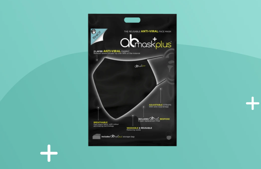 INTRODUCING THE AB MASK PLUS - OUR REUSABLE ANTIVIRAL MASK