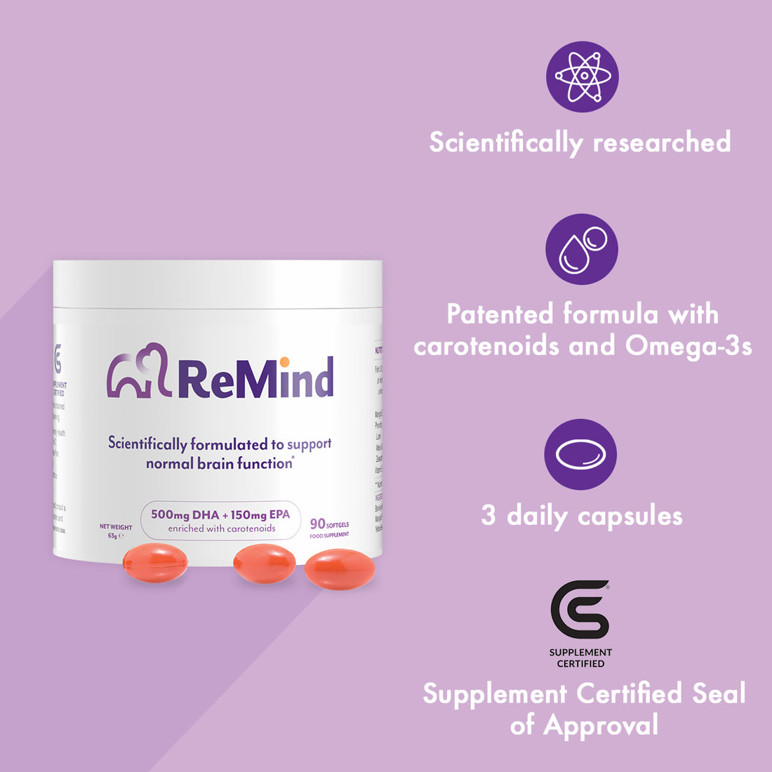 ReMind™ Brain Health Supplements