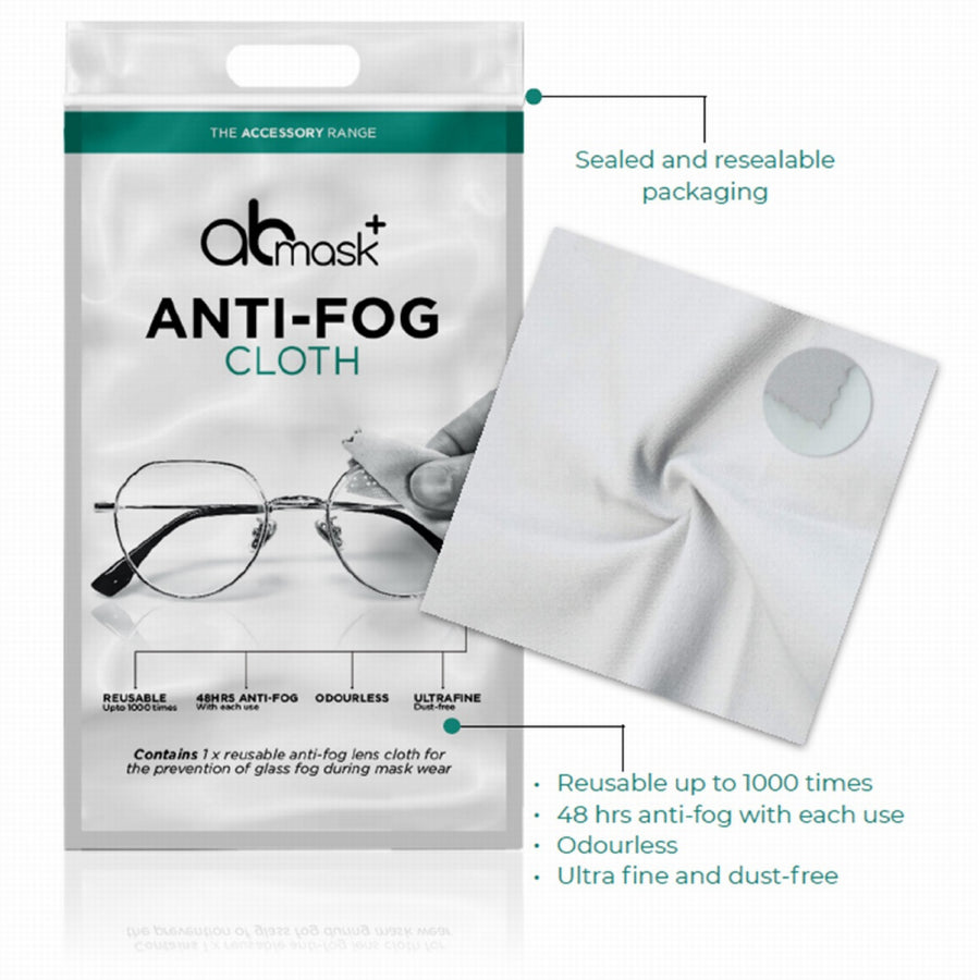 The AB Mask Anti-Fog Face Mask Cloth | Stop Glasses Fogging