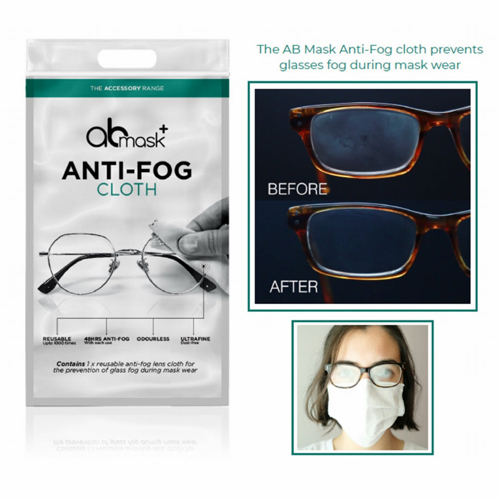 The AB Mask Anti-Fog Face Mask Cloth | Stop Glasses Fogging